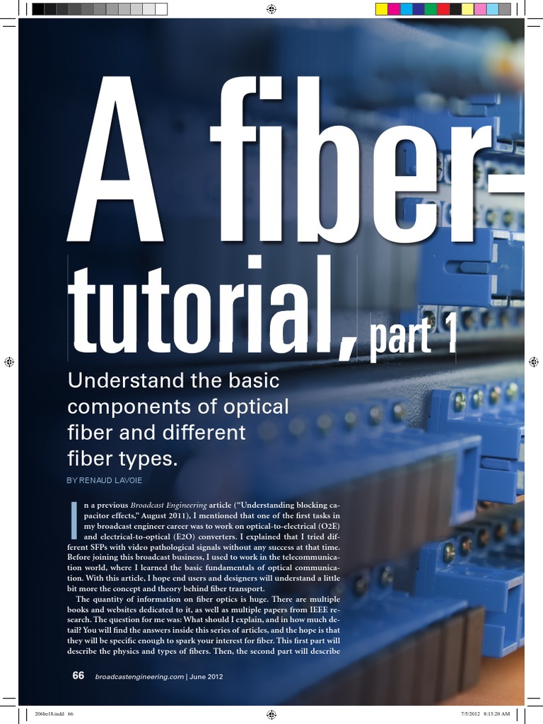 Fiber Optic Tutorial | PDF | Optical Fiber | Light