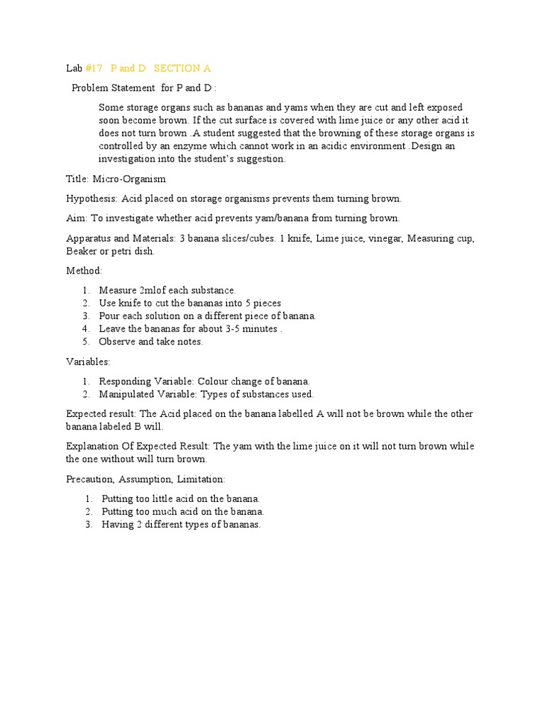 Bio P and D and Implementation J.Sinclair | PDF | Foods | Enzyme