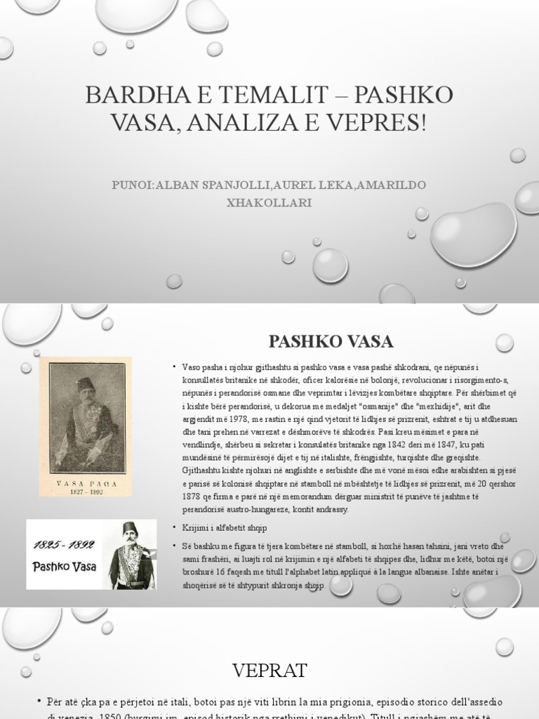 Bardha e Temalit - Pashko Vasa, Analiza2 | PDF