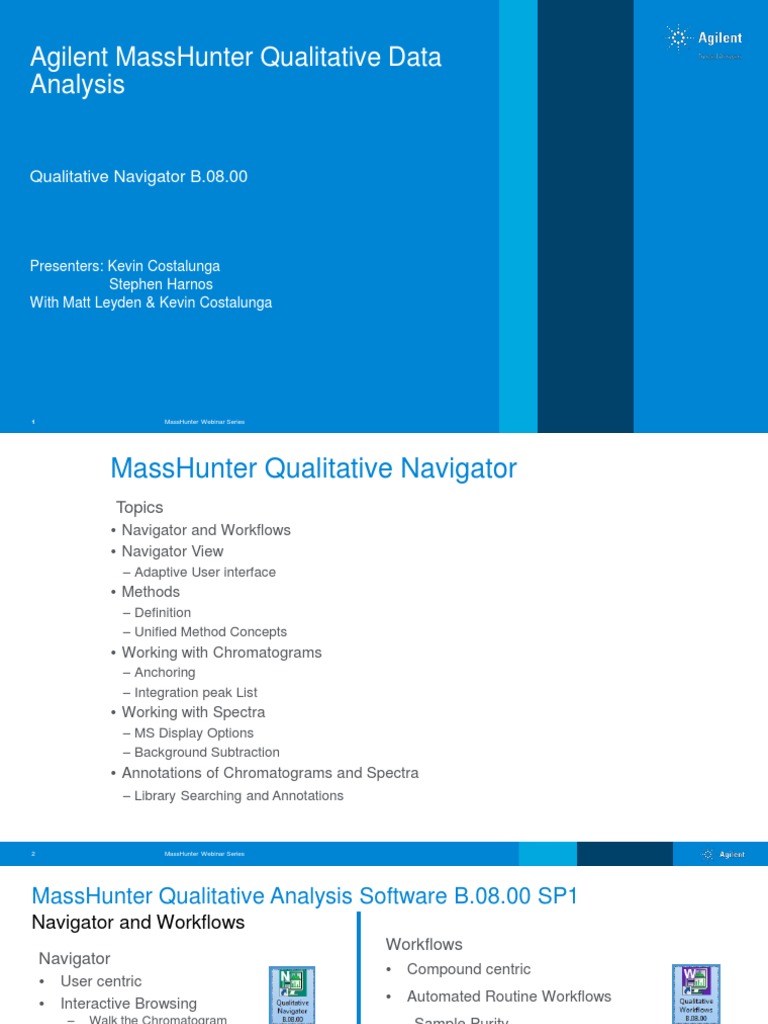 MassHunter Qualitative Analysis Guide | PDF | Cursor (User Interface ...