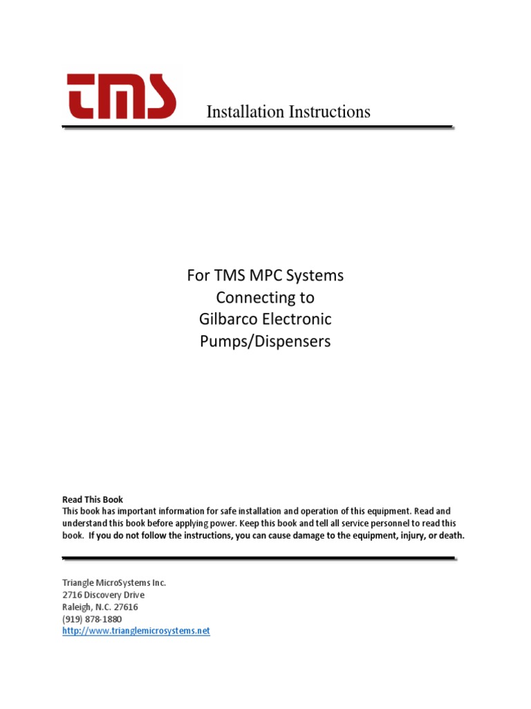 Installation Instructions: Triangle Microsystems Inc. 2716 Discovery Drive Raleigh, N.C. 27616 ...