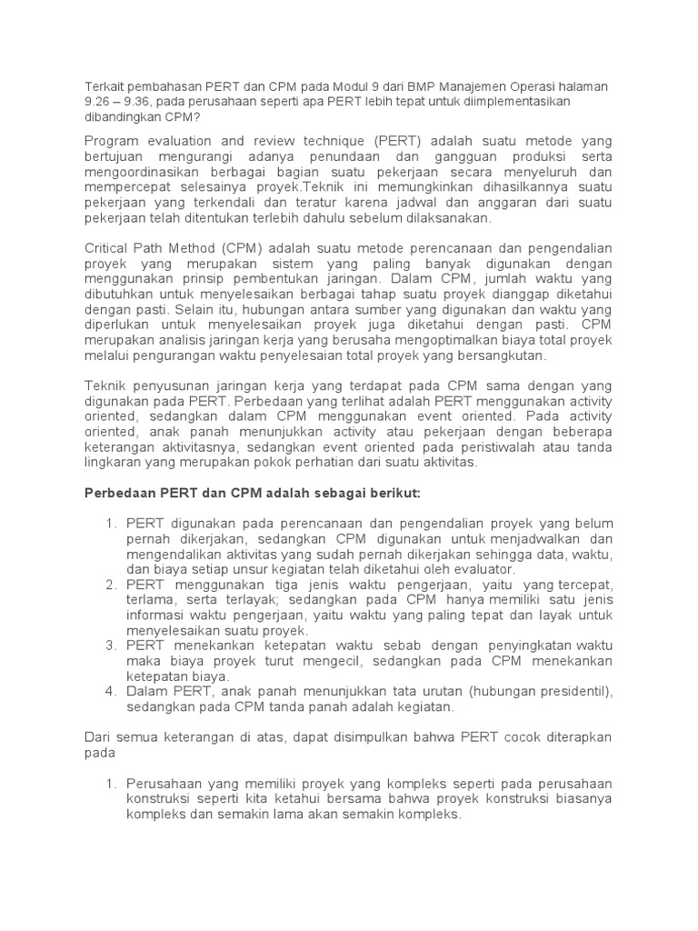 Diskusi 8 Manajemen Operasi | PDF | Bisnis | Komputer