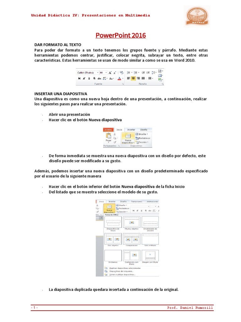 Actividad 02 - Insertar Objetos A La Presentacion | PDF | Microsoft ...