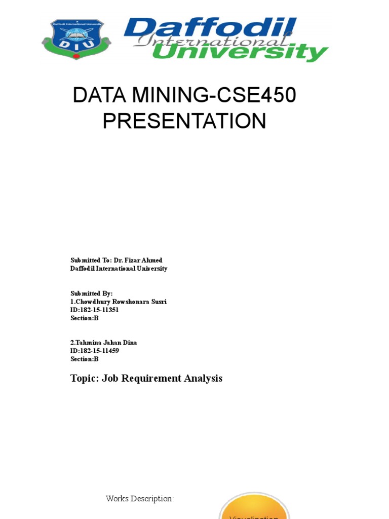 Data Mining Presentation | PDF