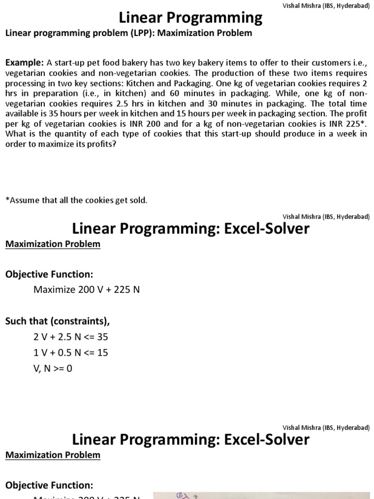Linear Programming Sensitivity Analysis Pdf Linear Programming Mathematical Optimization
