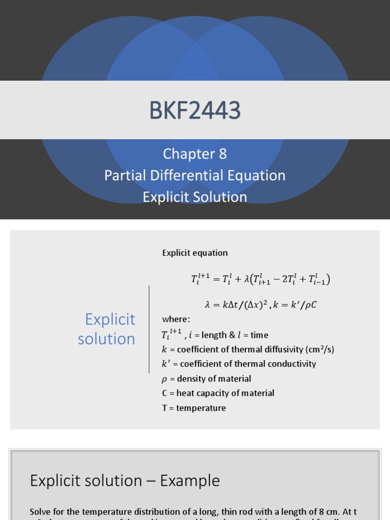 BKF2443 Chapter 8 - 04 Explicit Solution | PDF | Density | Thermodynamics