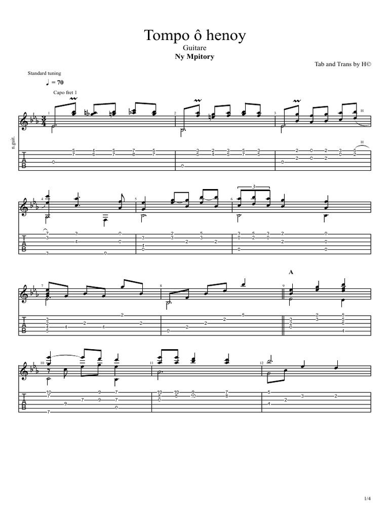 Tompo o Henoy (Ny Mpitory) | PDF | String Instruments | Elements Of Music