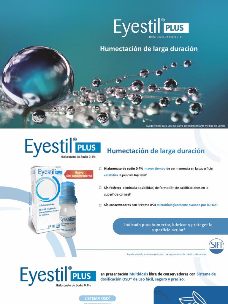 Ayuda Visual Eyestil PLUS - USO INTERNO - FINAL | PDF