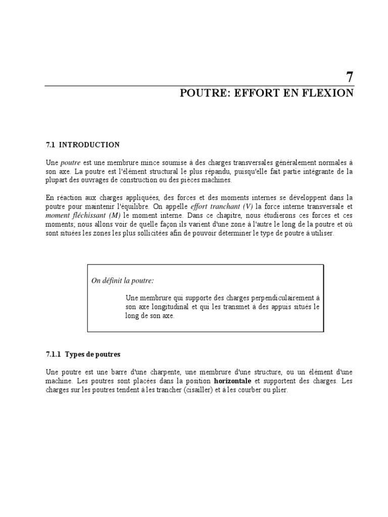 RDM Flexion | PDF | Flexion (matériau) | Physique