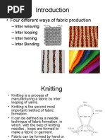 Warp Knitting Structure | PDF | Knitting | Basic Knitted Fabrics