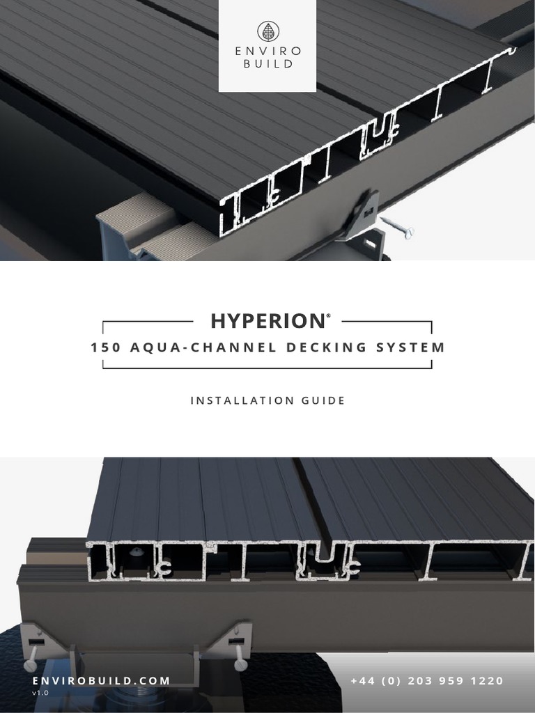 150 Aqua-Channel Decking System: Installation Guide | PDF | Paint ...