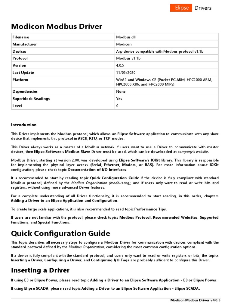 Modbus Us | PDF | Device Driver | Transmission Control Protocol