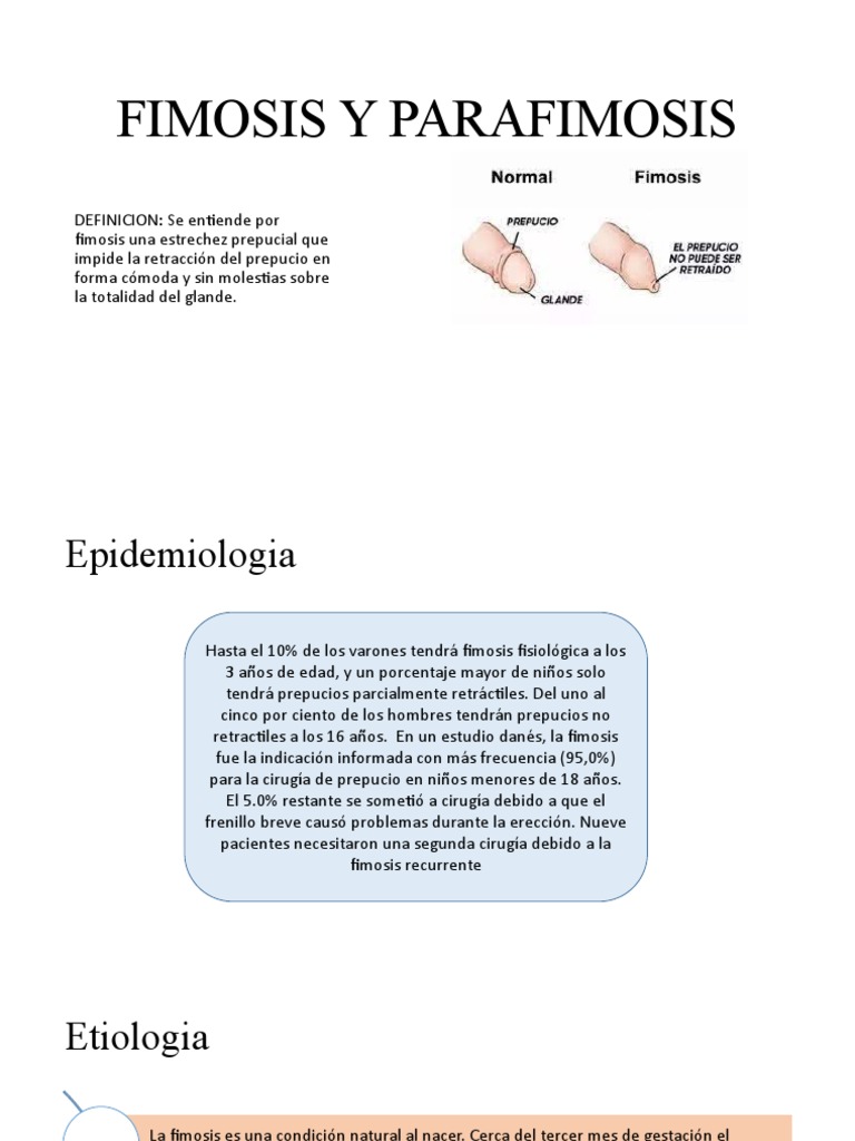 Fimosis y Parafimosis: Definición y Tratamiento | PDF | Medicina ...