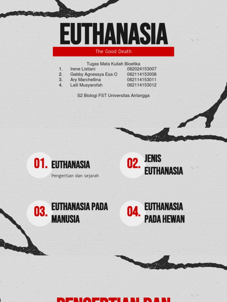 Final EUTHANASIA Tugas Bioetik Kelompok 5 | PDF