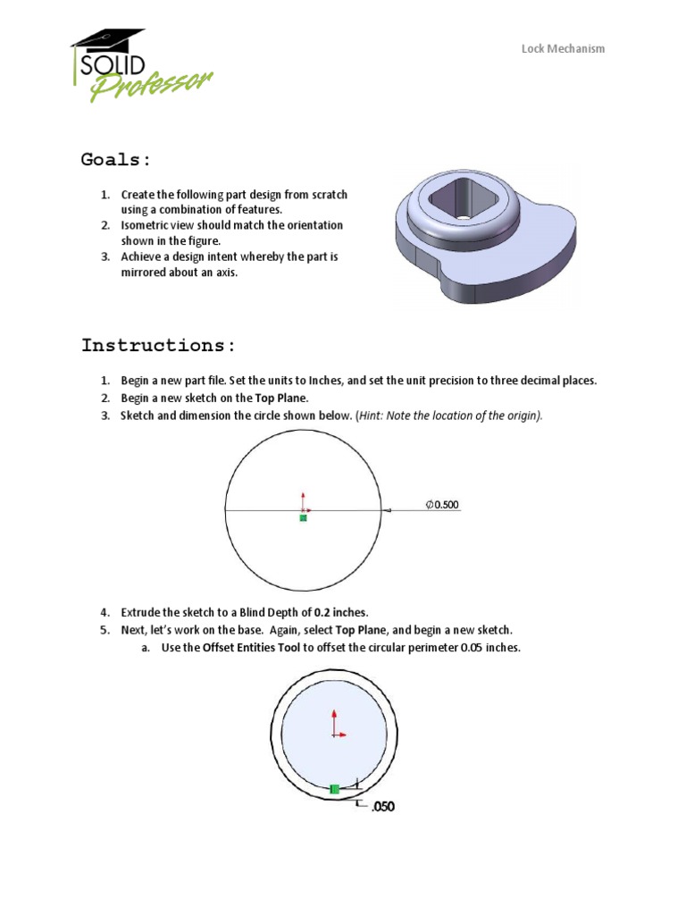 Cs BM Lock - Mechanism | PDF | Rectangle | Geometry