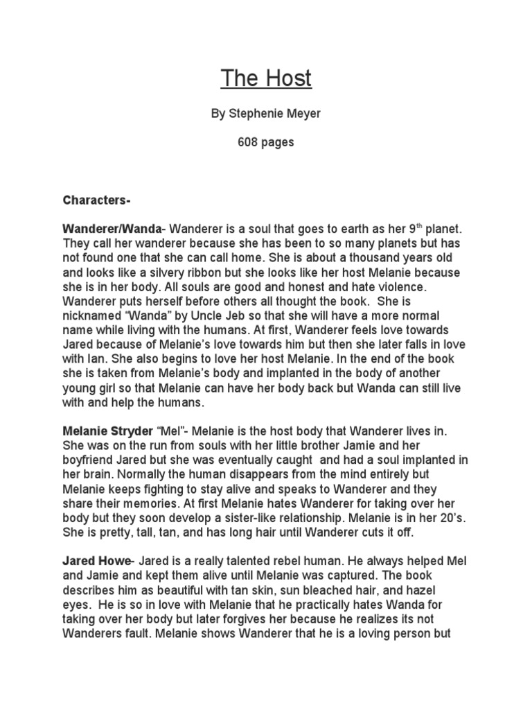 The Host: Characters-Wanderer/Wanda - Wanderer Is A Soul That Goes To ...