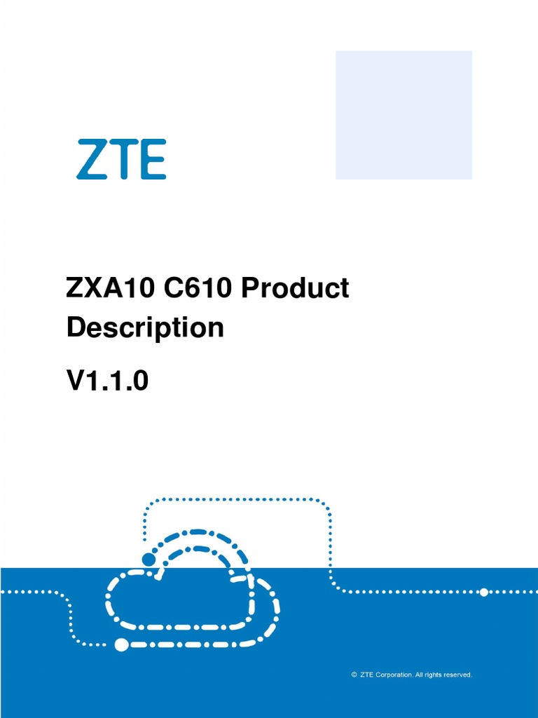 ZXA10 C610 Product Description - V1.1.0 - 20190411 | PDF | Computer ...