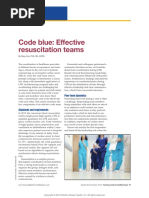 Code Blue Team Roles & Protocols | PDF | Cardiopulmonary Resuscitation ...