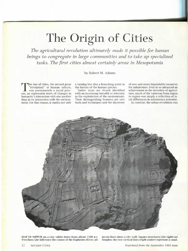 The Origins of Cities | PDF