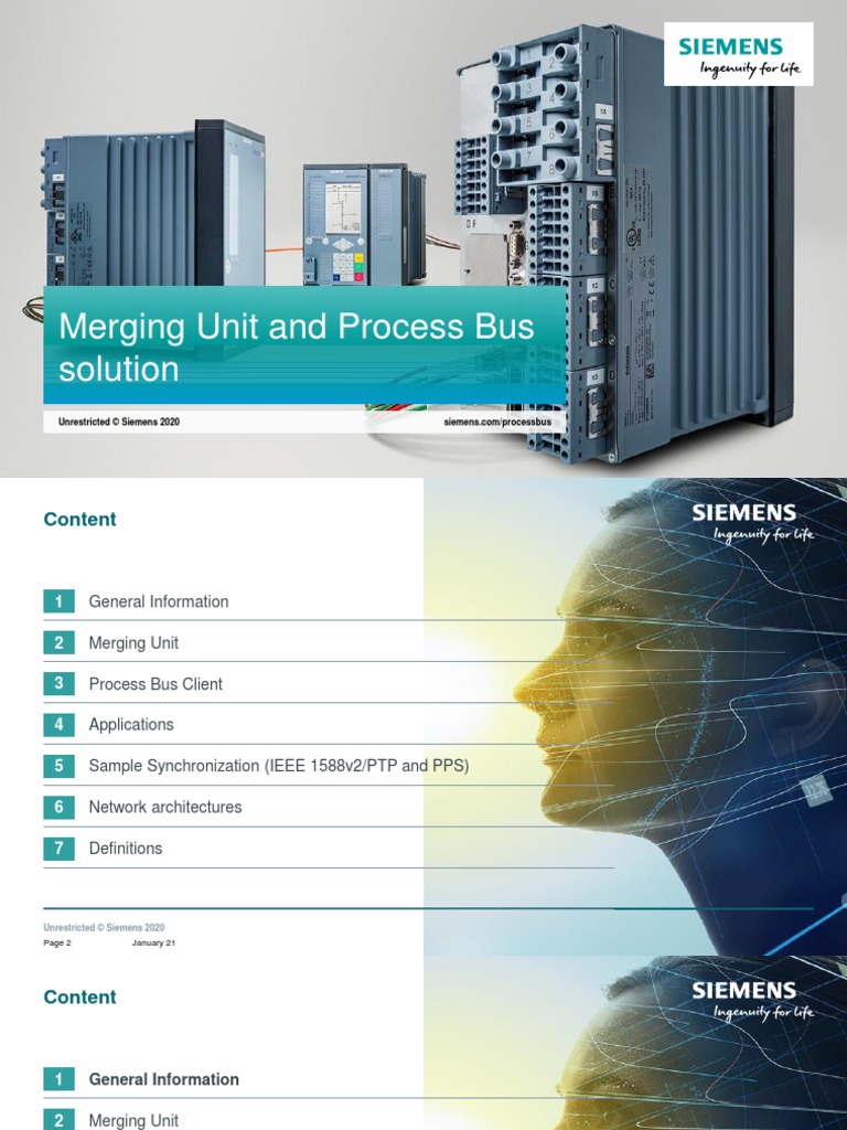 Siemens - Merging - Unit | PDF | Computer Network | Sampling (Signal ...