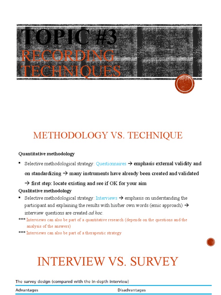 Interview and Focus Group Techniques | PDF | Focus Group | Interview