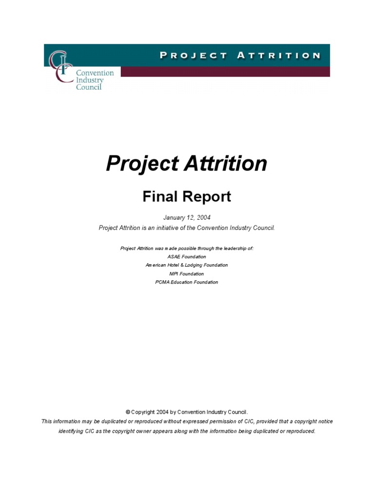 Project Attrition Final Report | PDF | Hotel | Negotiation