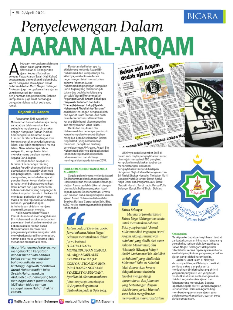 Ajaran Al Arqam | PDF