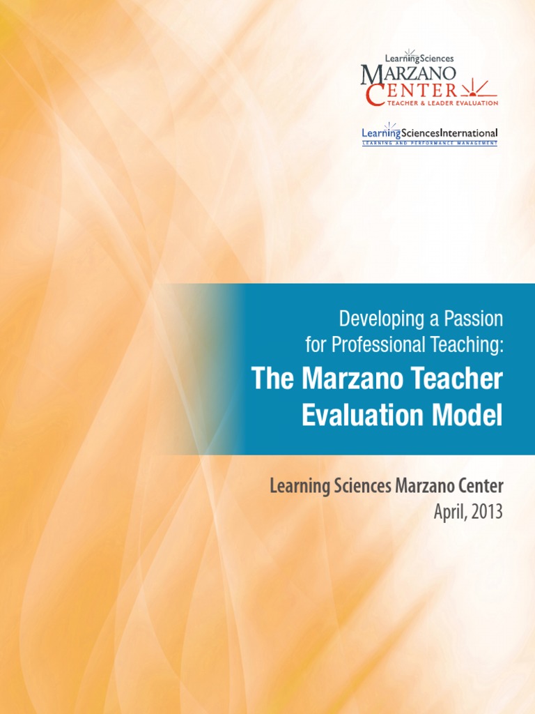 The Marzano Teacher Evaluation Model | PDF | Teachers | Mentorship