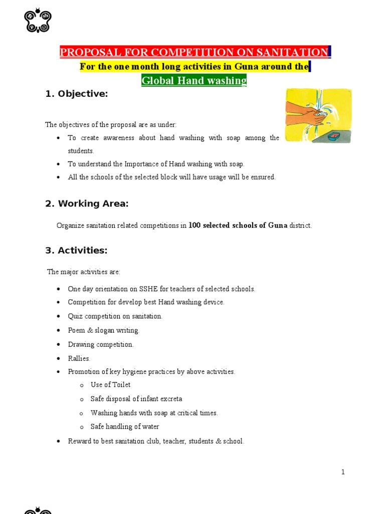 Proposal Hand Washing Programme 2010 | PDF | Sanitation | Waste ...