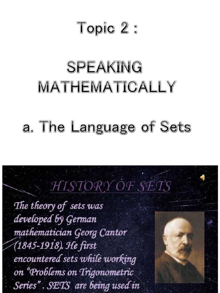 Language of Sets Lesson | PDF | Mathematical Logic | Mathematics