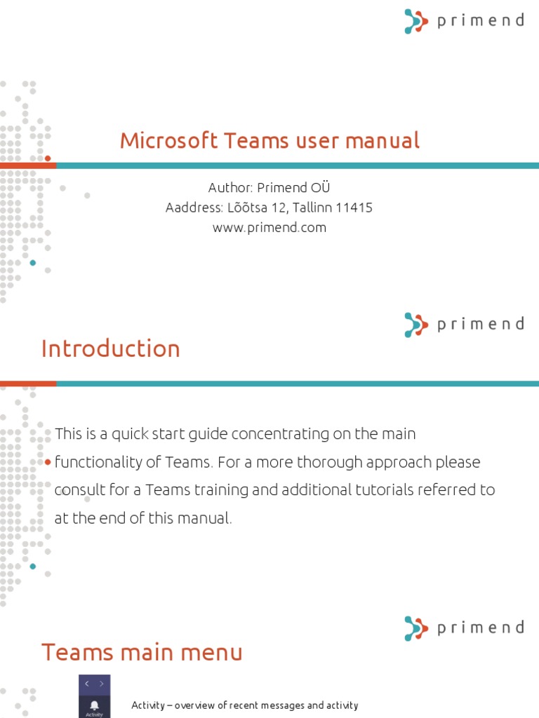 Microsoft Teams Quick Start Guide | PDF | Computer File | Microsoft Outlook