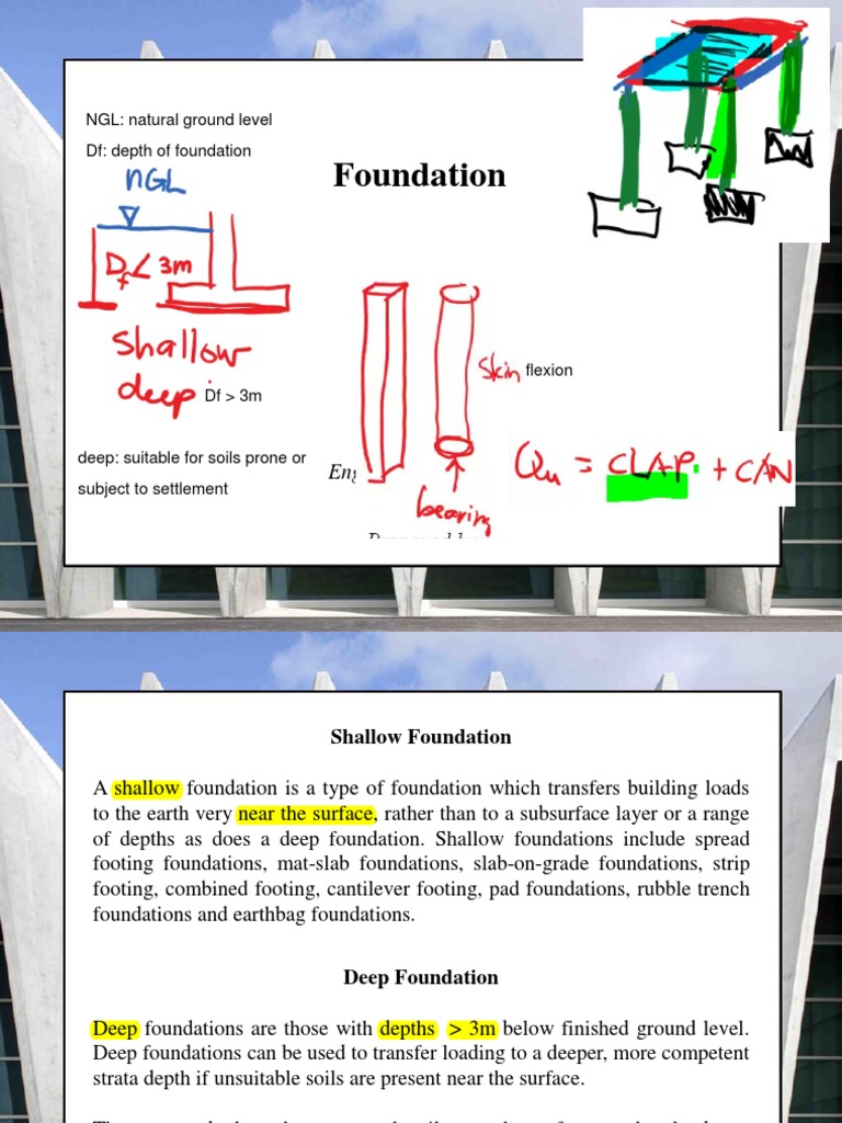 Foundation | PDF | Foundation (Engineering) | Deep Foundation