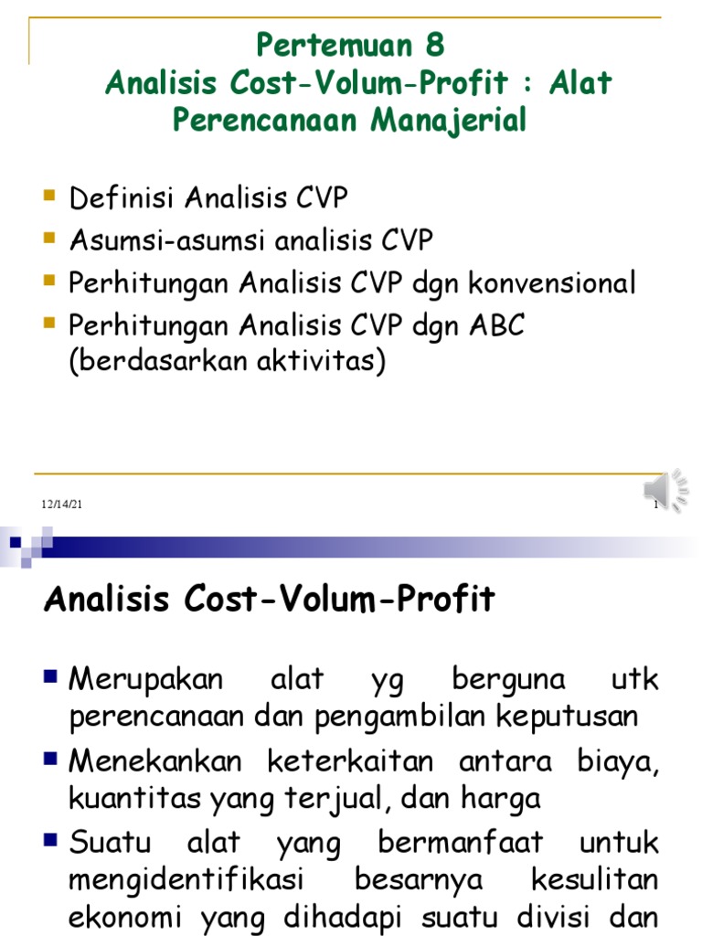 Analisis CVP | PDF