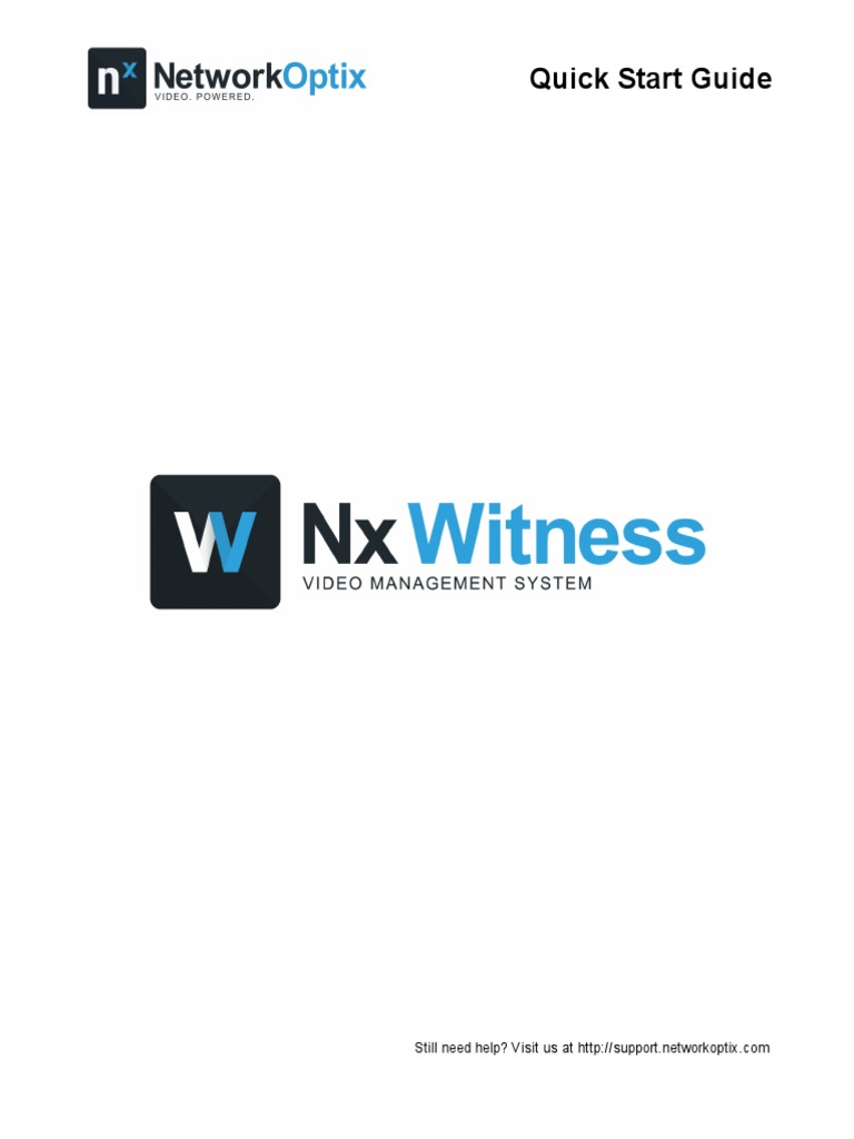 Nx Witness Quick Start Guide | PDF | Backup | Cloud Computing