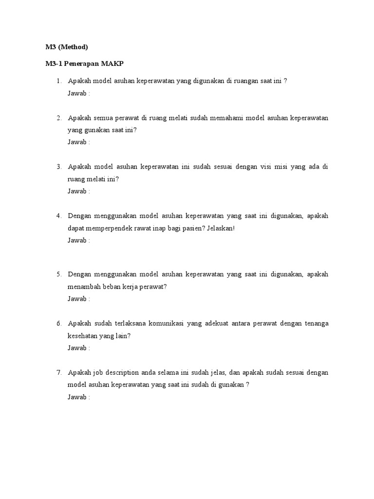 Managemen M3 (METHOD) | PDF