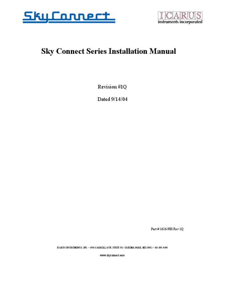Data - Sheet-Iridium-Telefoni-Sky Connect Installation Manual | PDF ...
