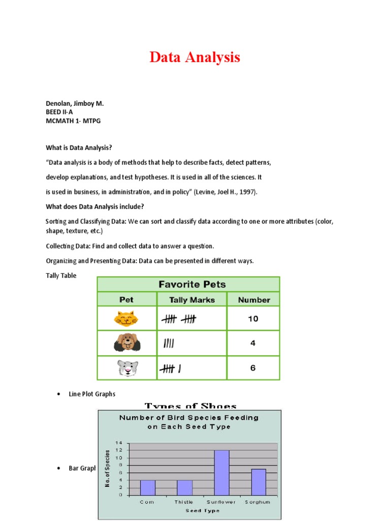 Data Analysis Grade 2 | PDF