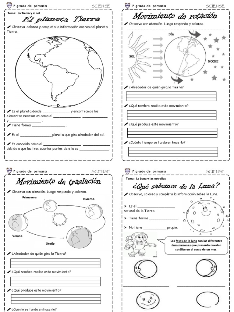 Hojas De Trabajo Con Respuestas Sobre La Superficie Cambiante De La Tierra