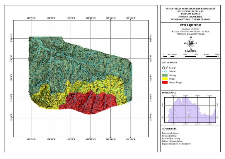 Peta Laju Erosi: 120°12'0"E 120°11'0"E 120°10'0"E 120°9'0"E 120°8'0"E ...