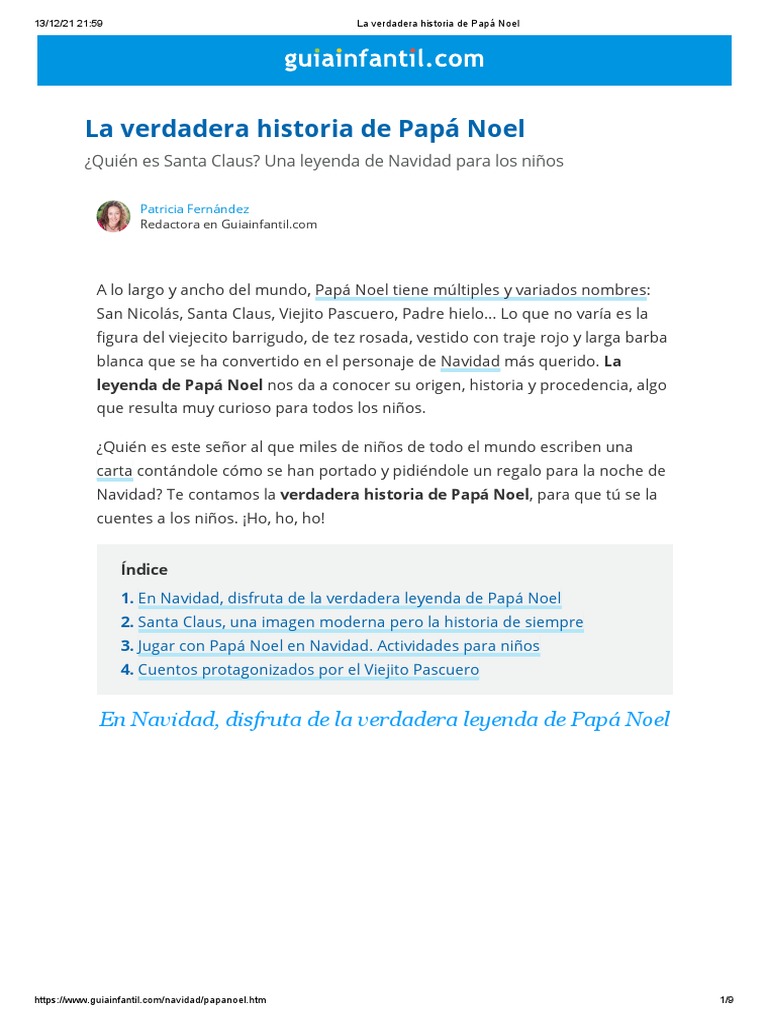 La verdadera historia de Papá Noel: de San Nicolás a la leyenda moderna ...