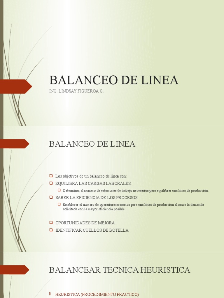 Balanceo de Línea en Producción Eficiente | PDF | Heurístico