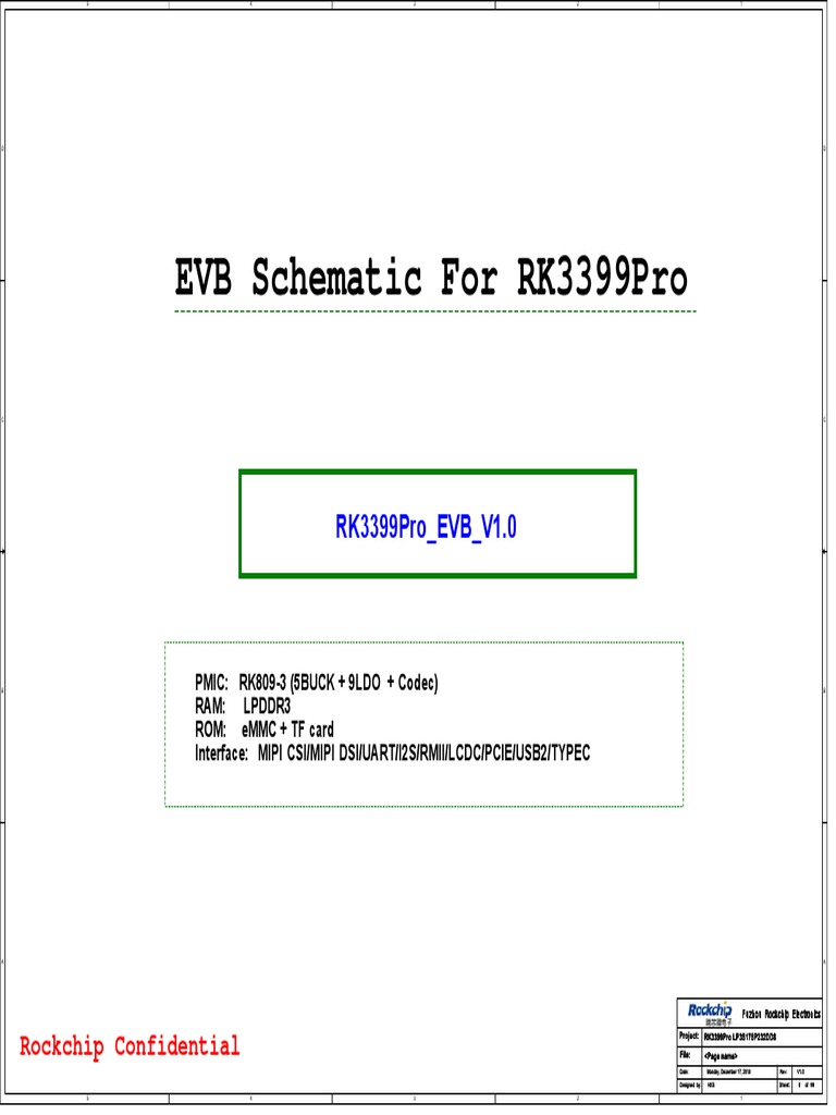 EVB Schematic For RK3399Pro | PDF | Usb | Computer Data