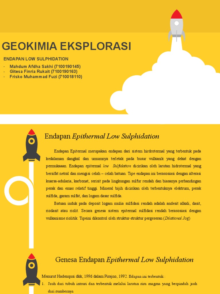 Geokimia Eksplorasi - Kelompok 2 - Endapan Epithermal Low Sulphidation | PDF