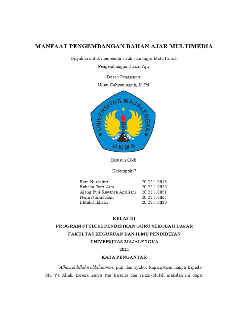 Manfaat Pengembangan Bahan Ajar Multimedia | PDF