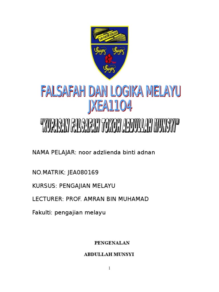 Abdullah Munsyi | PDF