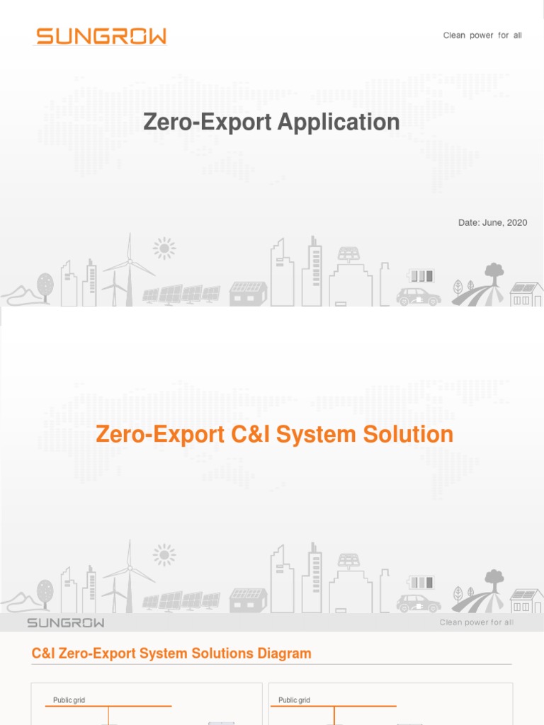 PT - Sungrow - Zero Export Solution - C&I - 20210428 | PDF | Mobile App ...