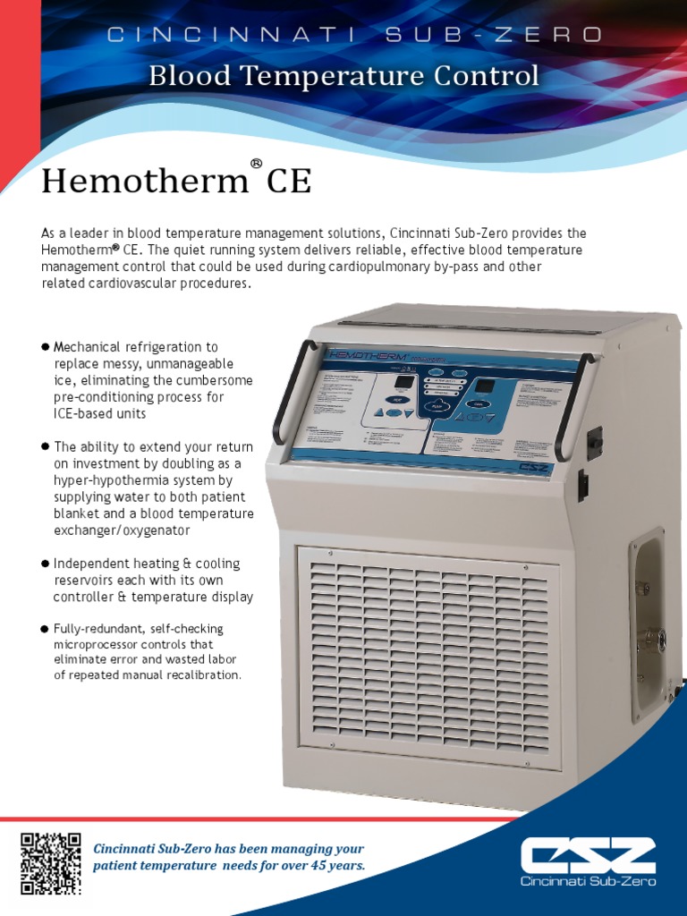 Hemotherm CE: Blood Temperature Control | PDF | Temperature | Continuum ...