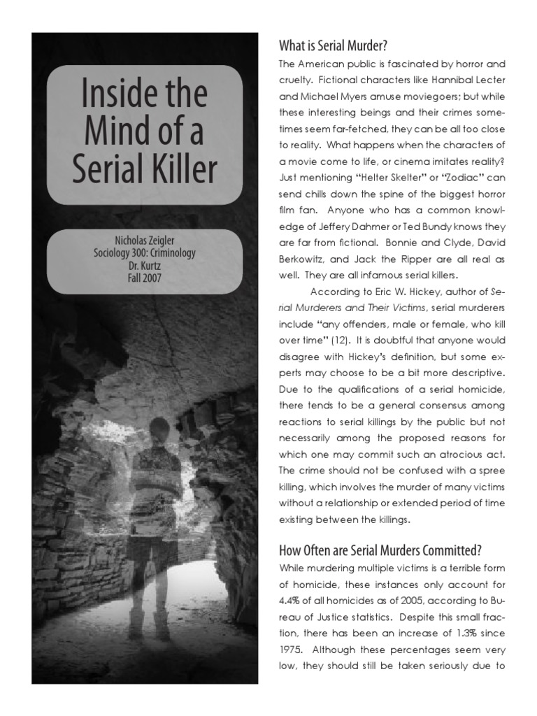 Inside The Mind of A Serial Killer: What Is Serial Murder? | PDF ...