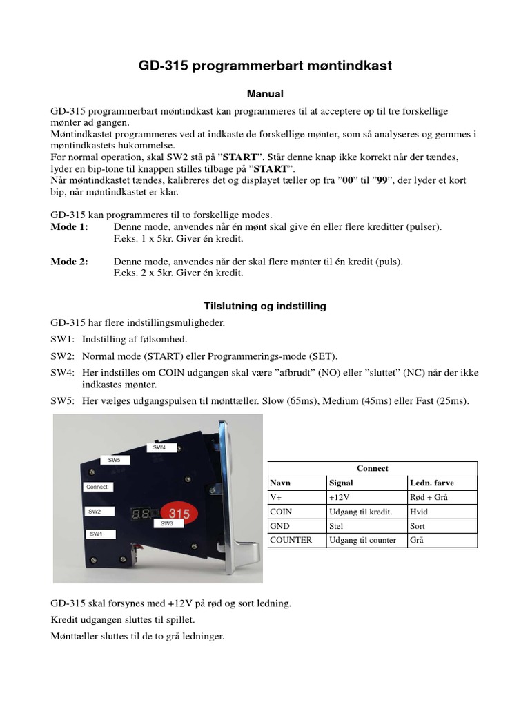 GD 315 Manual | PDF