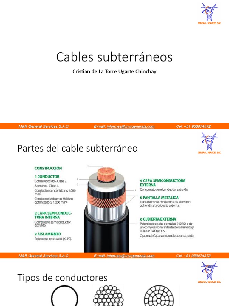 Cables Subterraneos | PDF | Aislador (Electricidad) | Electromagnetismo